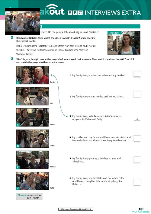 Class 25/2: bbc interview. Interactive worksheet | TopWorksheets