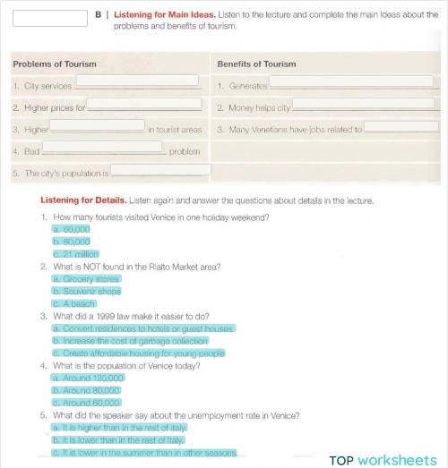 Als 01developing listening skills P.6-7. Interactive worksheet ...