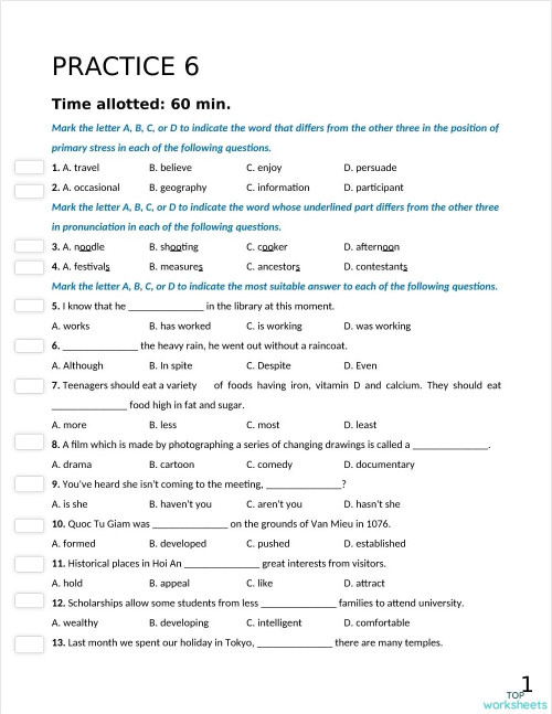 Collocations 1. Interactive worksheet | TopWorksheets