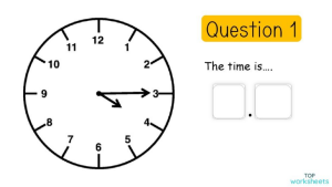 Year 2 Math | What time is it?. Interactive worksheet | TopWorksheets