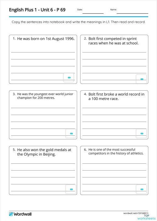 English Plus - Unit 6. Interactive worksheet | TopWorksheets