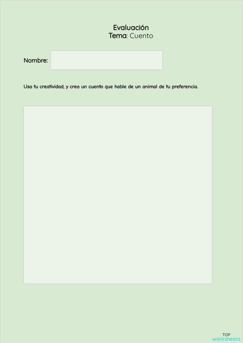 CUENTO: fichas interactivas y ejercicios online | TopWorksheets