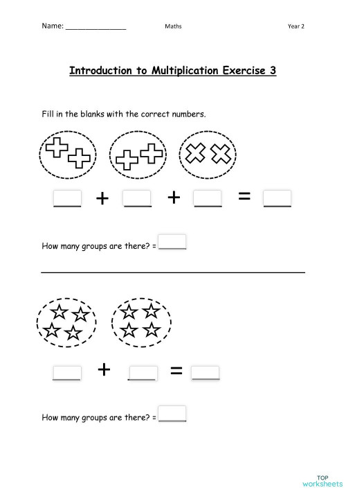 Intoduction to Multiplication 25-1 (4). Interactive worksheet ...