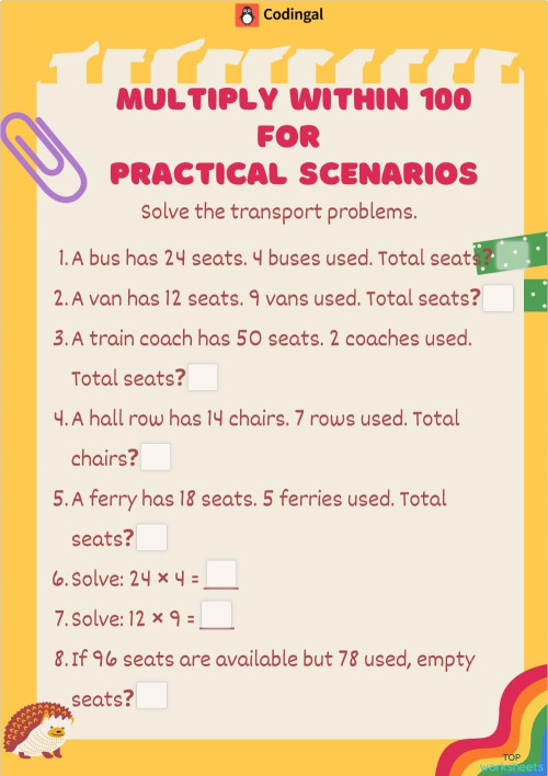 M_G03M16L34_WA01_Multiply within 100 for practical scenarios ...
