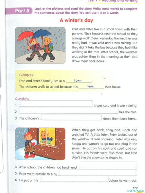 Reading Unit 4. Interactive worksheet | TopWorksheets