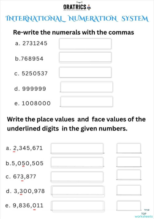 Number System BBB. Interactive worksheet | TopWorksheets