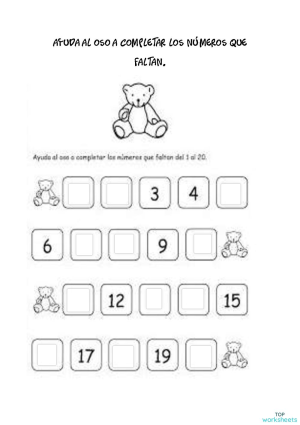COMPLETA LA SERIE . Ficha interactiva | TopWorksheets
