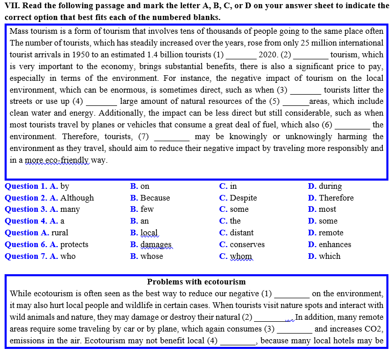 PRACTICE UNIT 8.1: TOURISM. Interactive worksheet | TopWorksheets