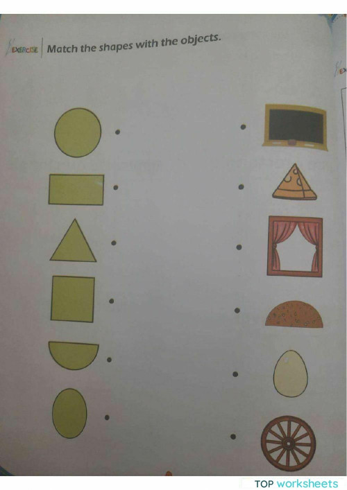 Shapes-Matching interactive. Interactive worksheet | TopWorksheets