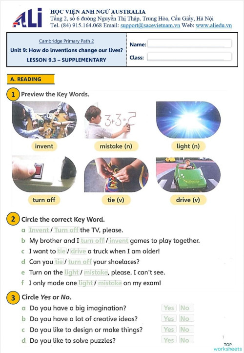 CP2_U9_L3_Supplementary. Interactive worksheet | TopWorksheets