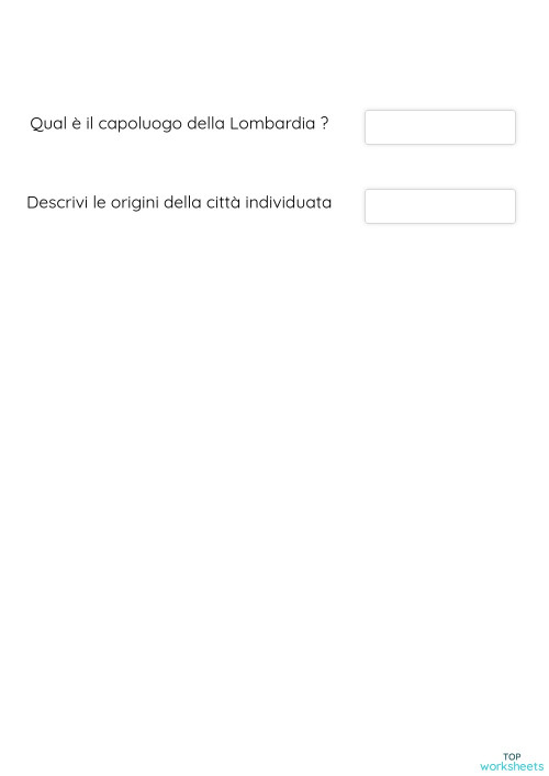 Interactive worksheets and online exercises in italian | TopWorksheets