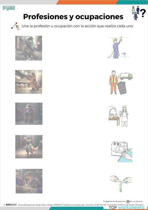 Profesiones y ocupaciones 2. Ficha interactiva | TopWorksheets