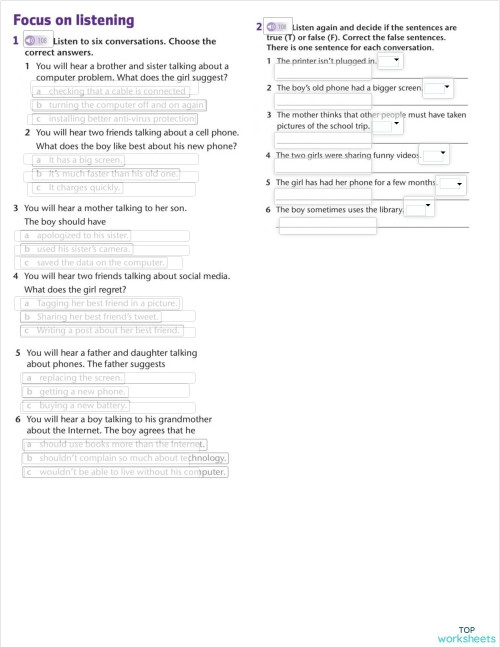 PRACTICE PRONUNCIATION. Interactive worksheet | TopWorksheets