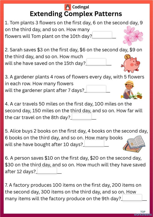 M_G05M13L36_WE02_Extending_Complex_Patterns_6. Interactive worksheet ...