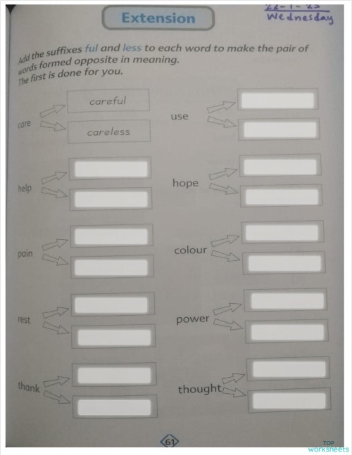 AGP-2 (Unit 14 Page 61 - Extension). Interactive worksheet | TopWorksheets