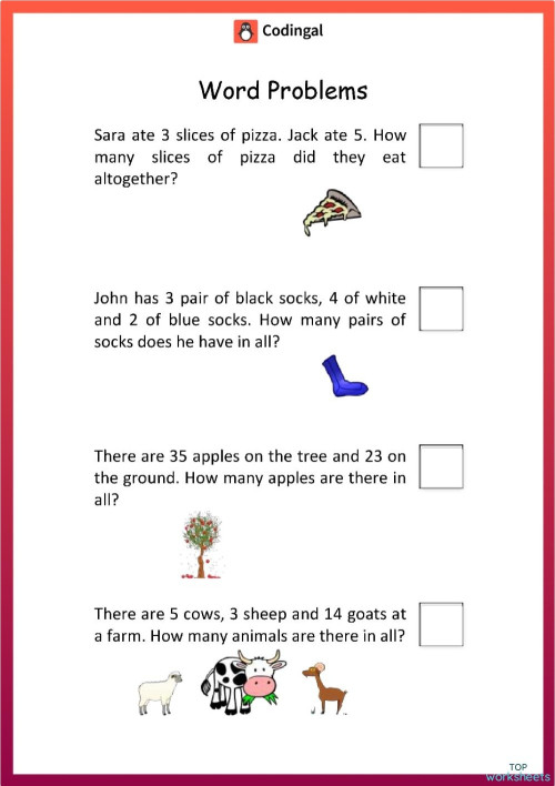 Math: interactive worksheets and online exercises | TopWorksheets