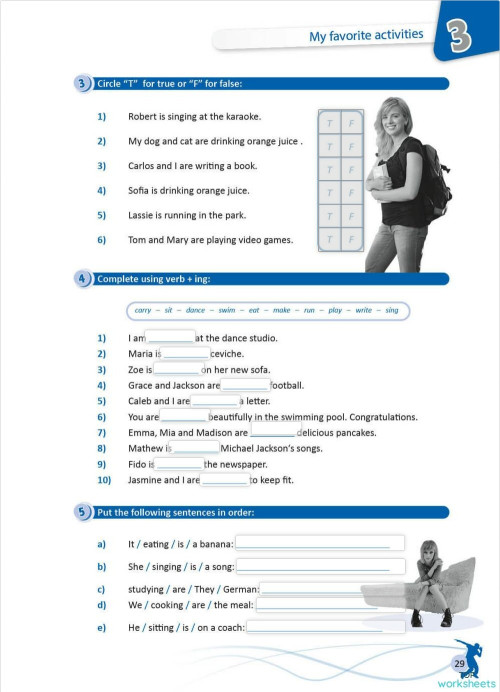 English language: interactive worksheets and online exercises ...