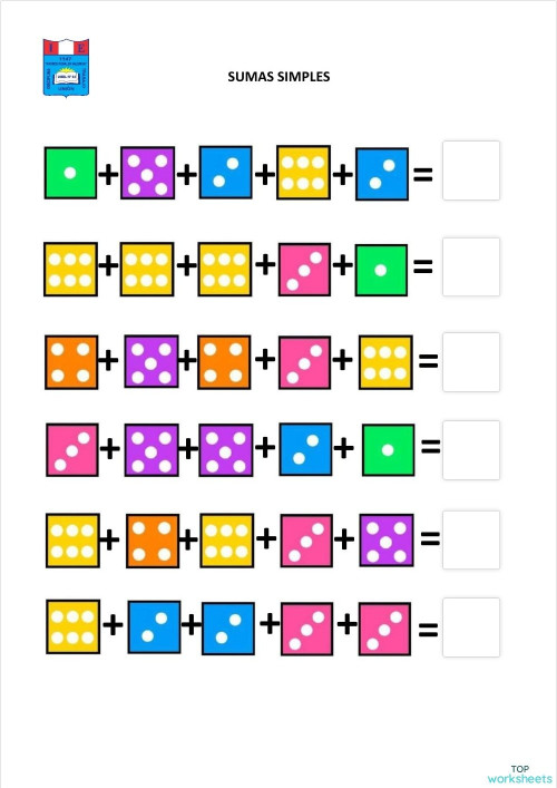 Sumas con canje. Ficha interactiva | TopWorksheets