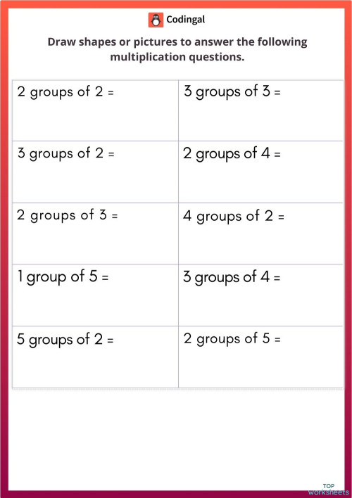 M_G01M11L36_WC02_Introduction_to_Multiplication_2. Interactive worksheet | TopWorksheets