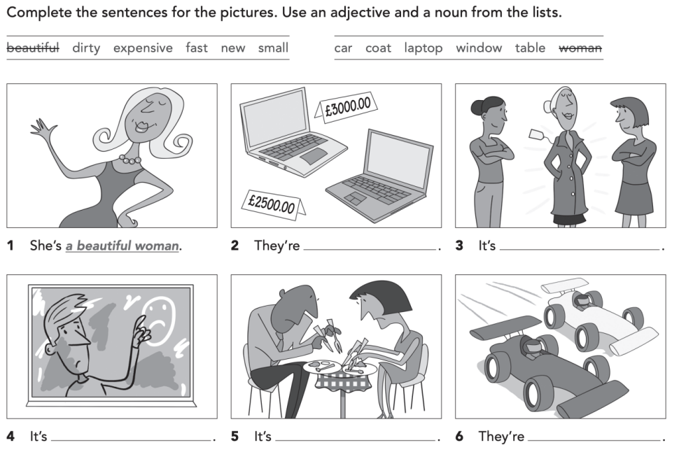 adjectives A1. Interactive worksheet | TopWorksheets