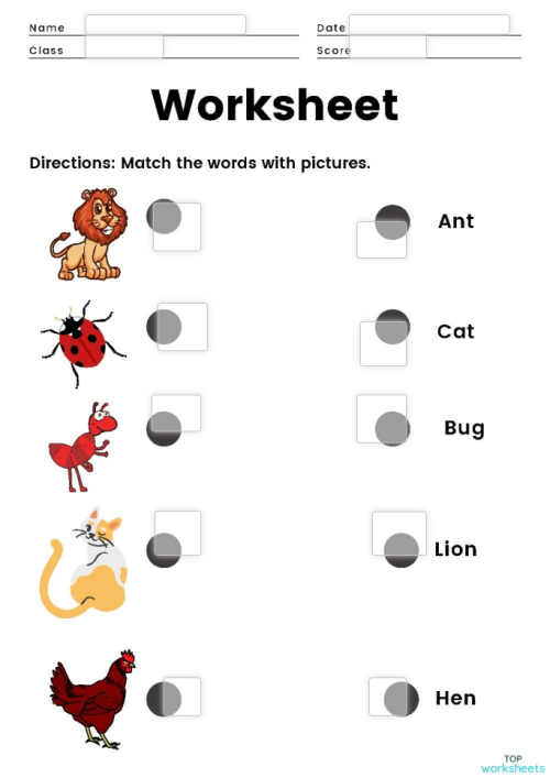 Worksheet ENG. Interactive worksheet | TopWorksheets