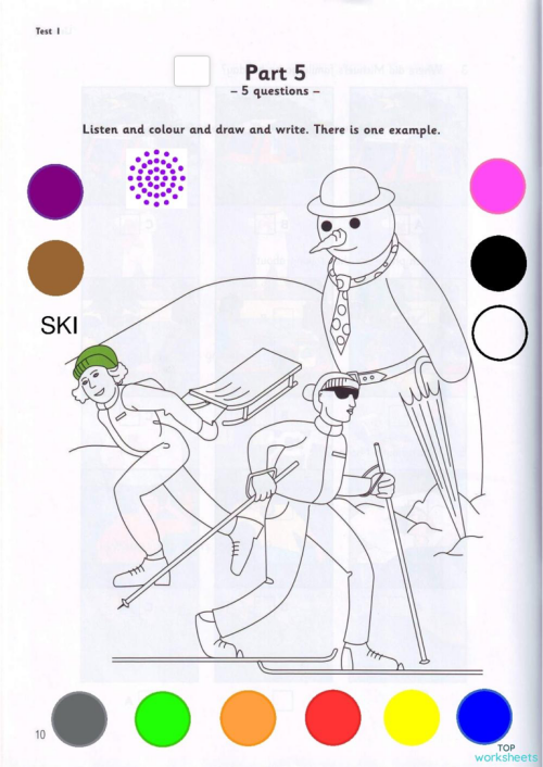 FLYERS 3- PART 5 LISTENING. Interactive worksheet | TopWorksheets