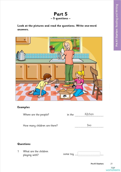 ST RW 1 P5. Interactive worksheet | TopWorksheets