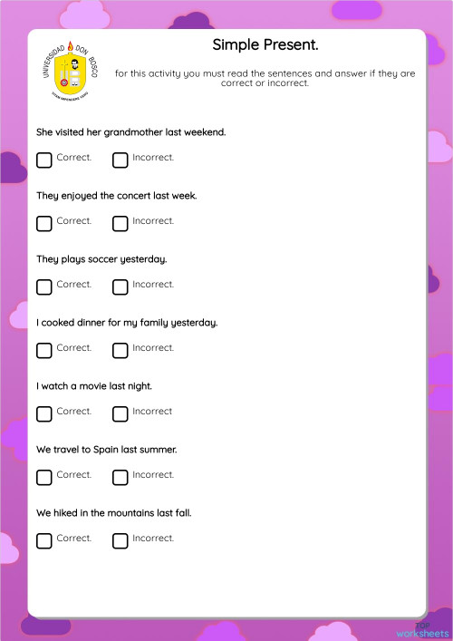 Simple Present.. Interactive worksheet | TopWorksheets