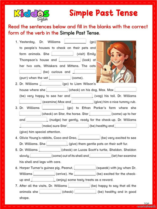 Simple Past Tense - negative form. Interactive worksheet | TopWorksheets