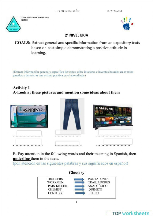 INVENTORS FROM THE PAST. Interactive worksheet | TopWorksheets