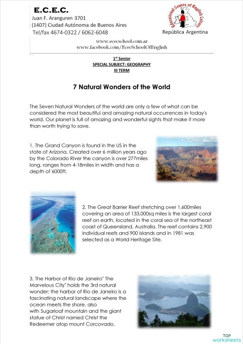 geography: interactive worksheets and online exercises | TopWorksheets