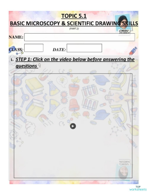 Microscope part 2. Interactive worksheet | TopWorksheets