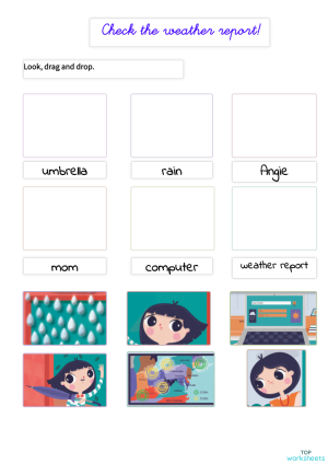 Check the weather report!. Interactive worksheet | TopWorksheets