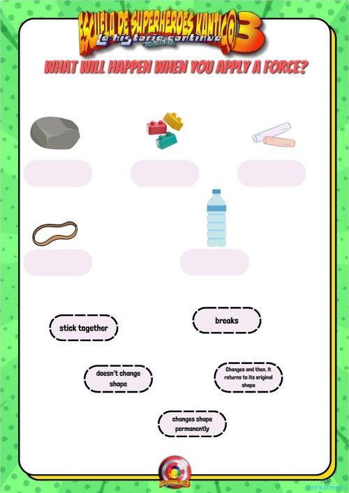 TPS What will happen when you apply a force?. Interactive worksheet ...