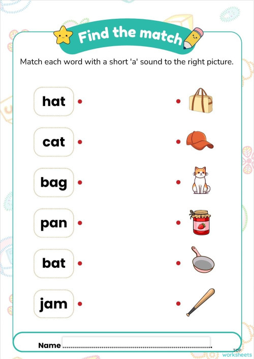 Find the match. Interactive worksheet | TopWorksheets