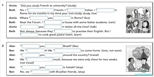 7B Grammar Bank. Interactive worksheet | TopWorksheets