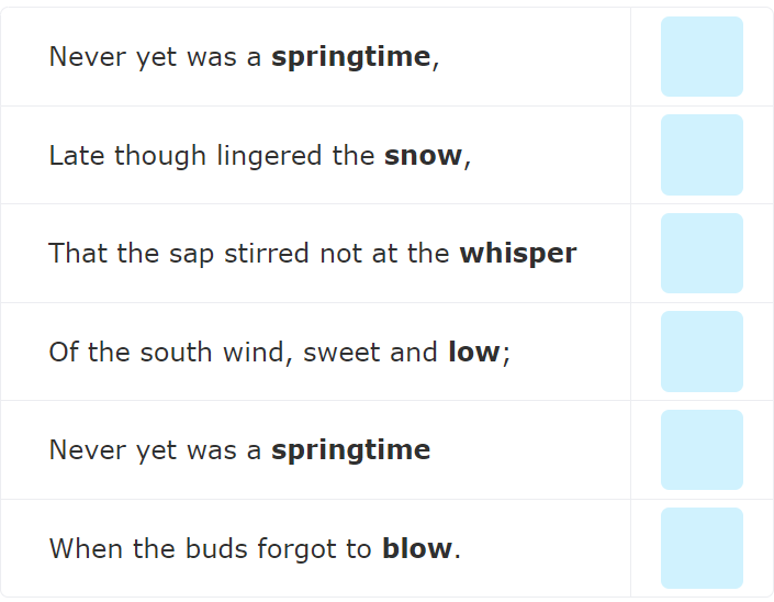 RHYME SCHEME. Interactive worksheet | TopWorksheets