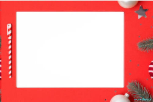 Christmas template 5. Interactive worksheet | TopWorksheets