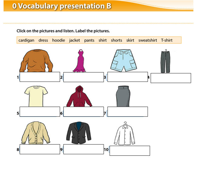 Vocabulary Introduction 1. Interactive worksheet | TopWorksheets