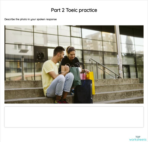 Part 2 Toeic practice. Interactive worksheet | TopWorksheets