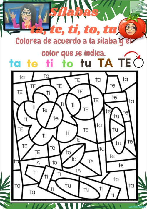 Letra "T t"_Mtra. Faby. Ficha interactiva | TopWorksheets