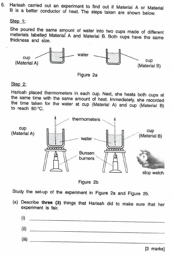 PSR Science 2018 Paper 2 - Section A. Interactive worksheet | TopWorksheets
