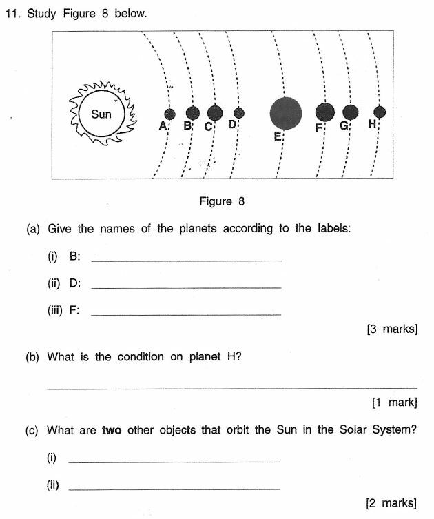 PSR Science 2018 Paper 2 - Section A. Interactive worksheet | TopWorksheets