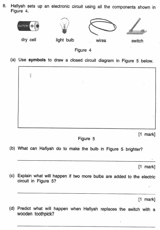 PSR Science 2018 Paper 2 - Section A. Interactive worksheet | TopWorksheets