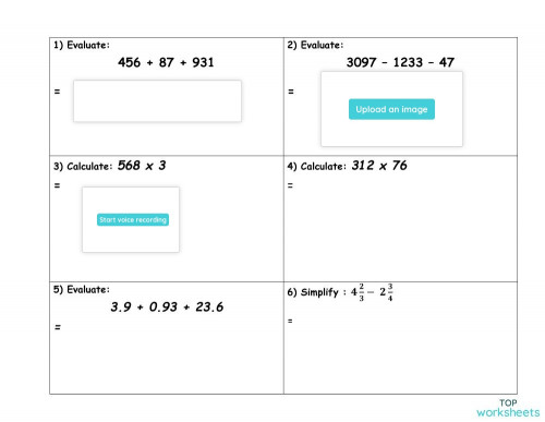 REVISION PSR. Interactive worksheet | TopWorksheets