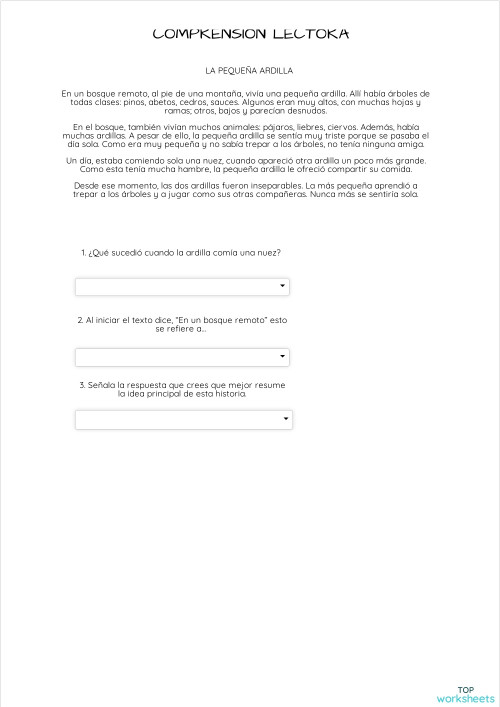La M Fichas Interactivas Y Ejercicios Online Topworksheets