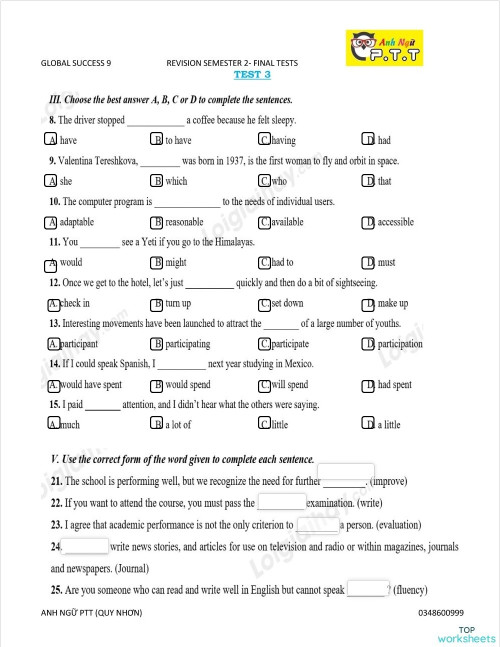 SOMETHING, ANYTHING, NOTHING. Interactive worksheet | TopWorksheets