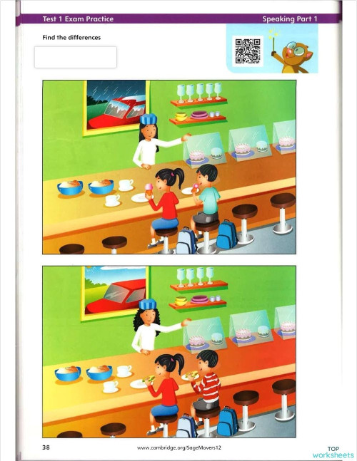 Speaking Part 1 Interactive Worksheet