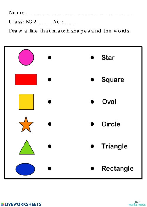 Las Formas en Inglés. Interactive worksheet | TopWorksheets