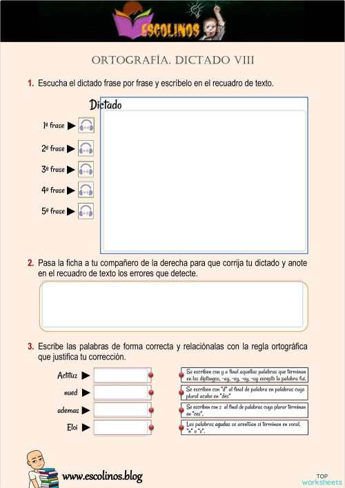 Palabras De Ortografía De 3er Grado